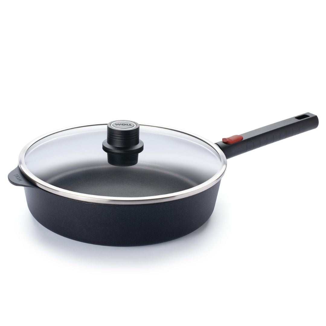 Sauté Pan Set | Safety Glass Lid | Eco Logic QXR | Woll Cookware – Woll ...